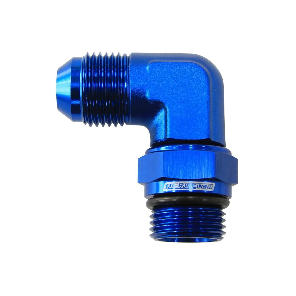 Aeroflow AF949-10X 90 Degree Swivel 10AN ORB to -10AN Male Flare Adapter