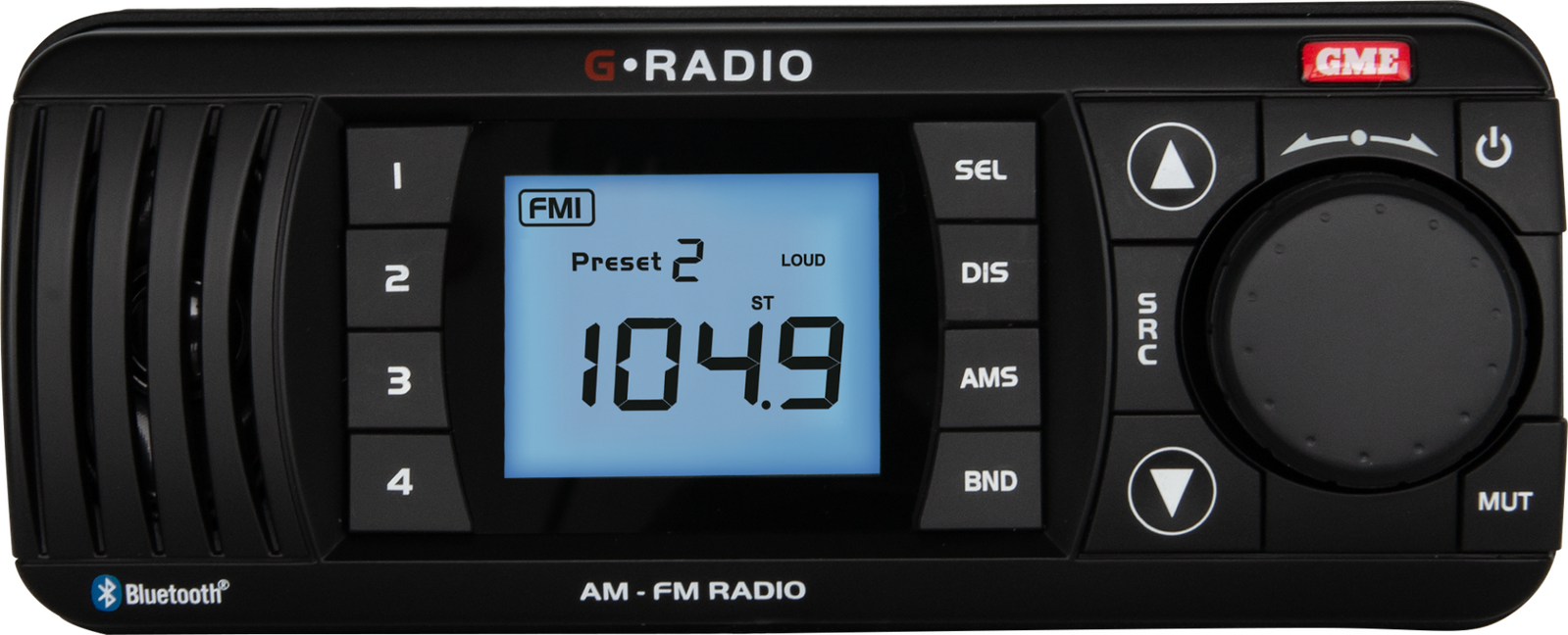 GME GR300BT-XPX Waterproof Marine AM/FM Radio