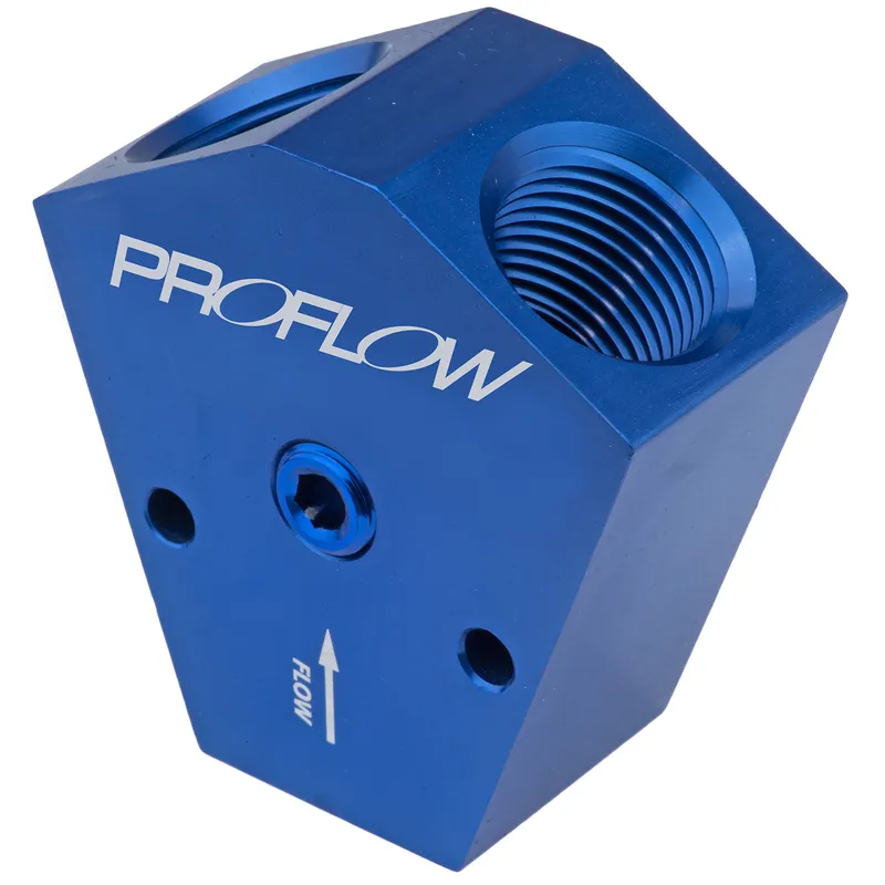 Proflow PFE451-XPX Fuel Block Y-Type Billet Aluminium Anodised Female ...