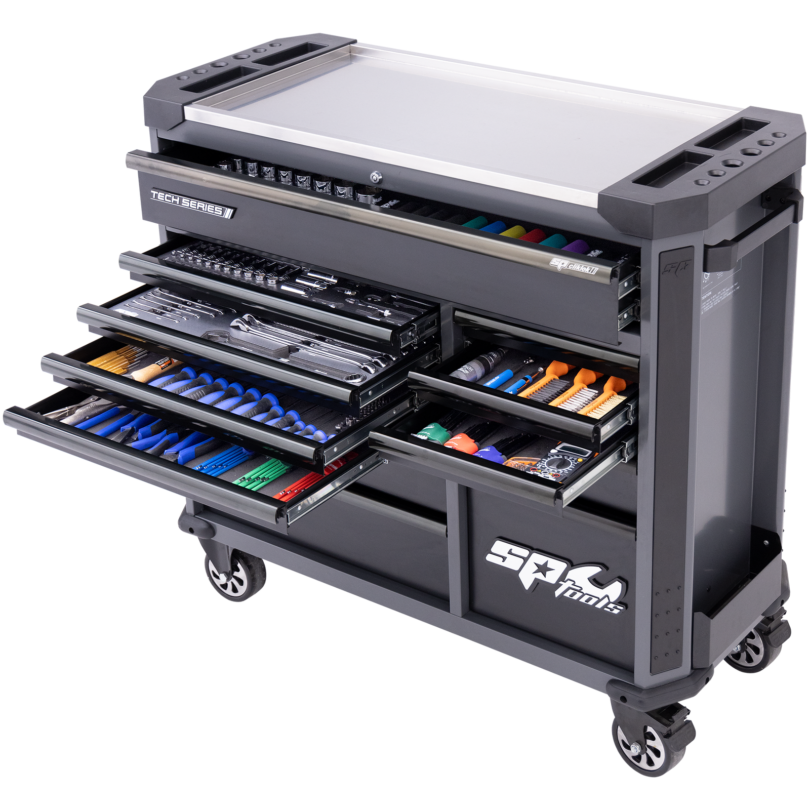 SP Tools SP52635D-XPX Tech Series - Trade Technician Roll Cab Tool Kit ...